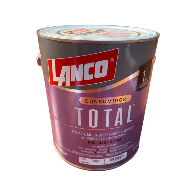 ESMALTE SINTETICO TOTAL NEGRO GALON LANCO | ACB Constructor 31